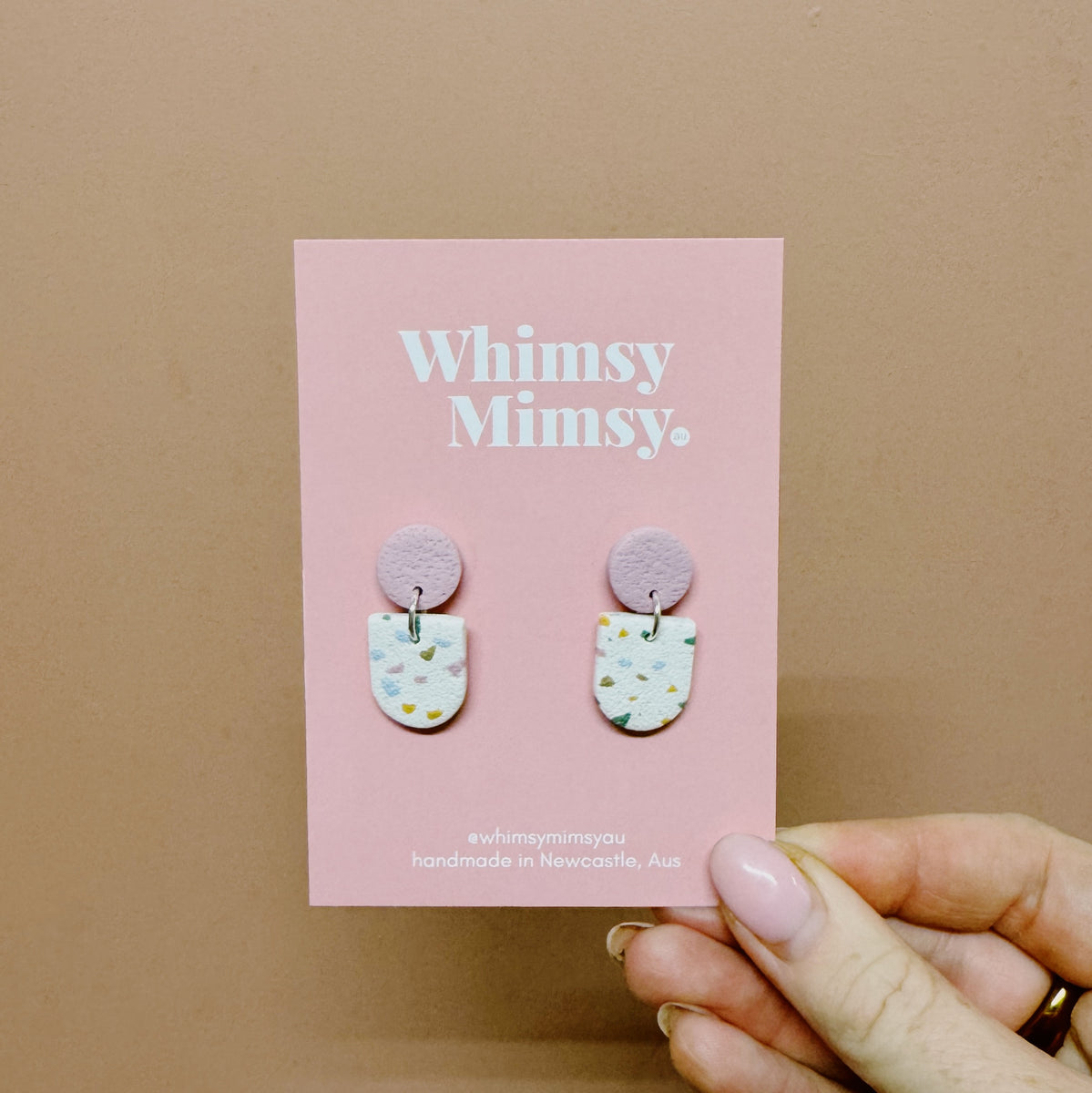 Whimsy Mimsy Pastel Terrazzo Dangle – Hydie Blooms
